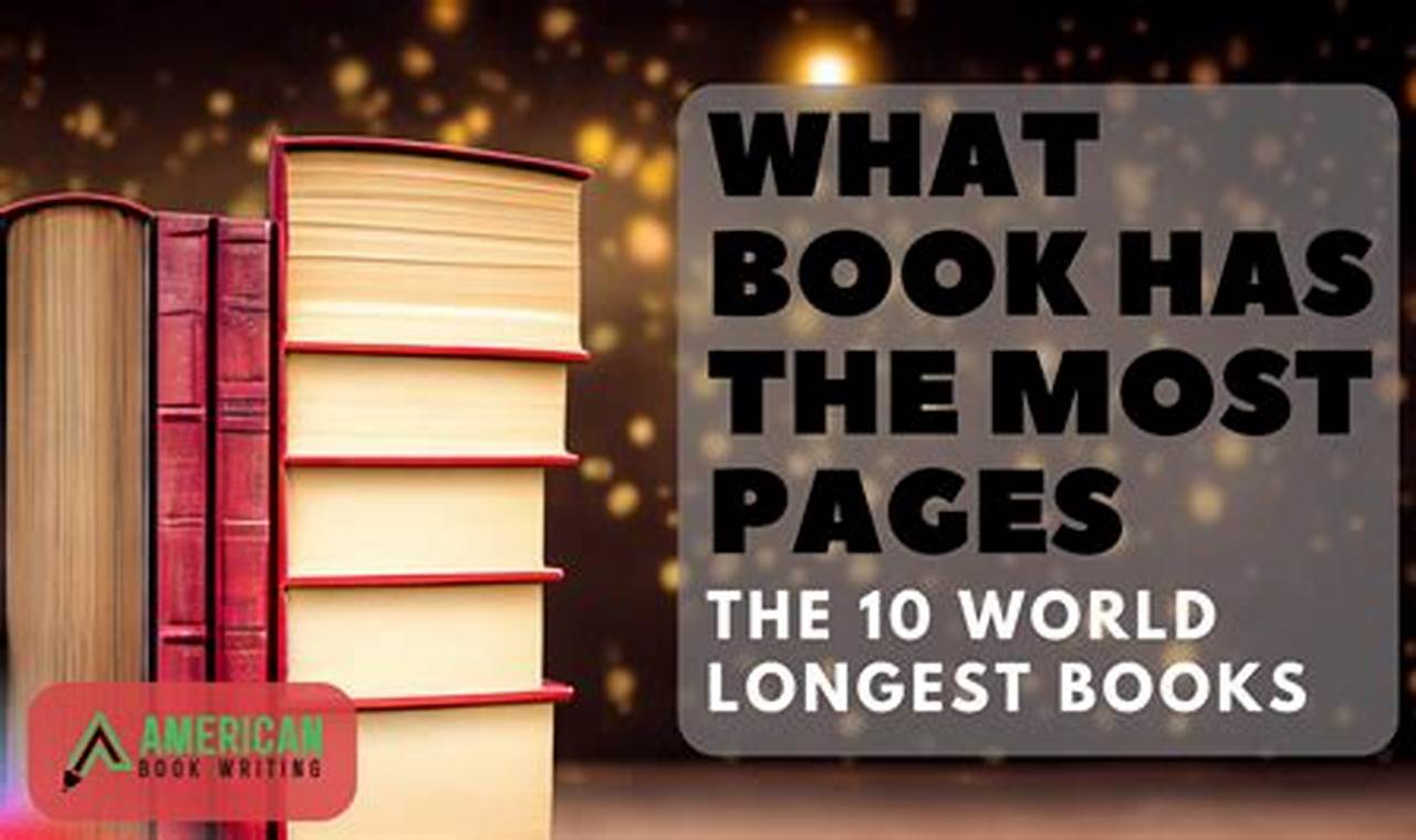 Biggest Books: What Book Has the Most Pages Ever?